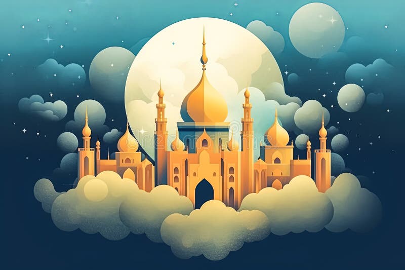 215 Colorful Mosque Drawing Stock Photos - Free & Royalty-Free Stock ...