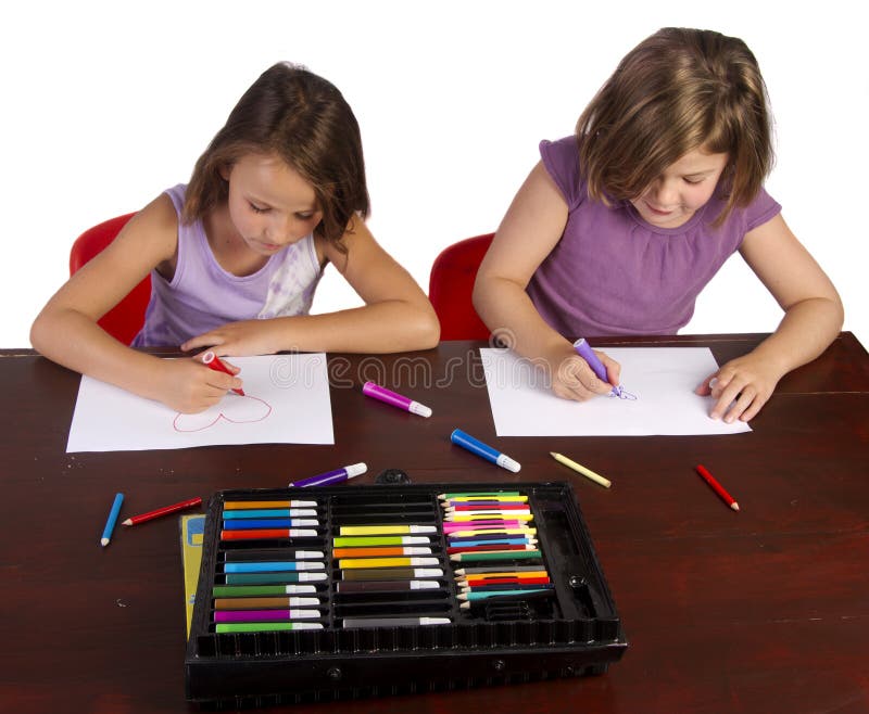 Colorful drawings stock photo. Image of child, colorful - 23333686