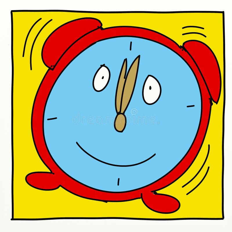 An animated Wake Up stock illustration. Illustration of objects - 122981296