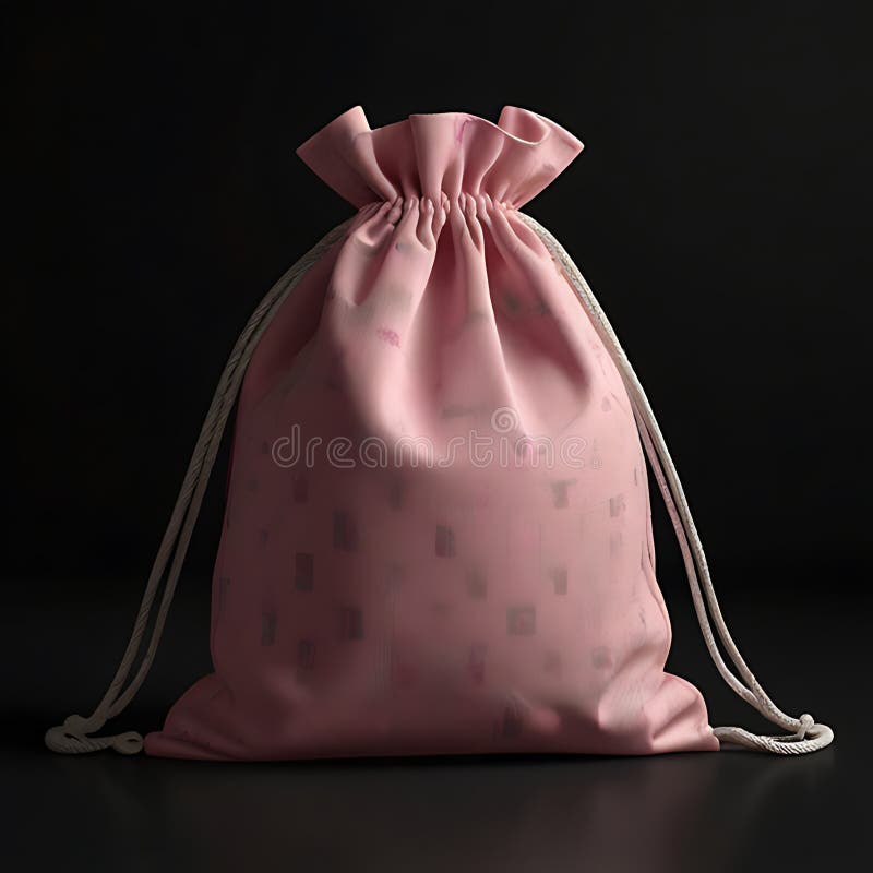 Colorful Drawstring Bag Mockup for Luxury Product Packaging, Gifting ...