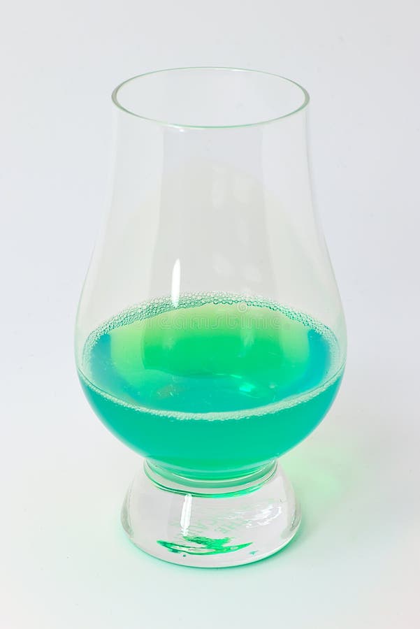 A Green Drink in a Small Glass Stock Image - Image of clip, decorative ...