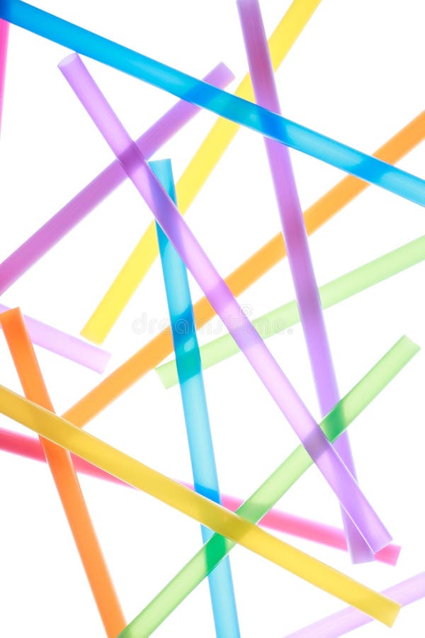 Colorful Drinking Straws Close Up Background Stock Image - Image of ...