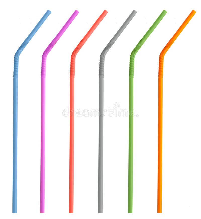 Drinking straws for party stock image. Image of flat - 171888731