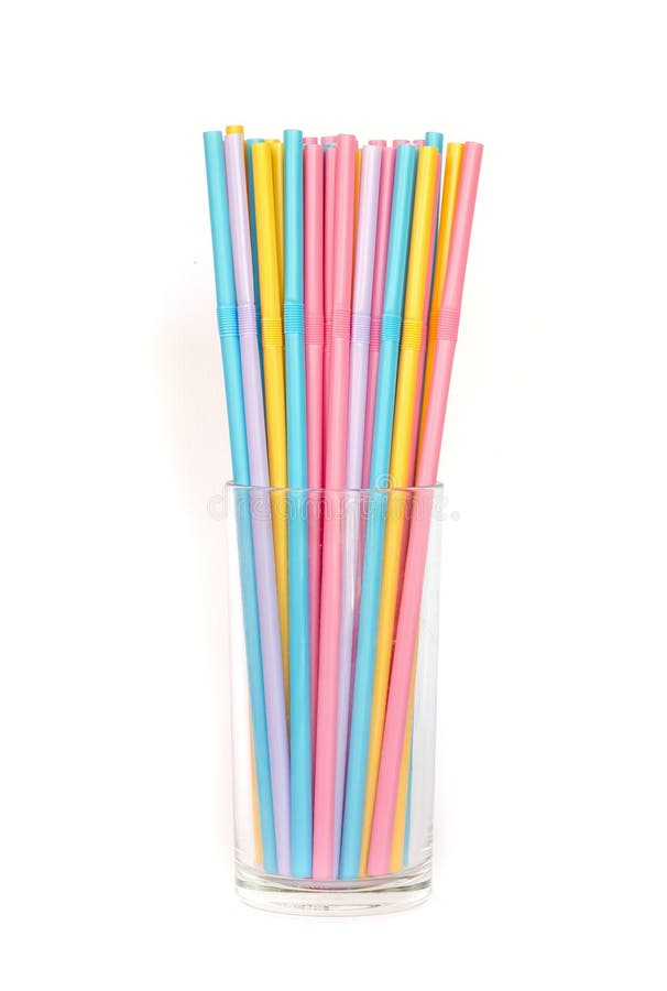Drinking straws stock photo. Image of item, white, colorful - 18639852