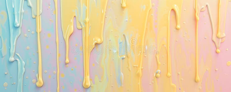 Colorful Drips on Pastel Background, Abstract Art. Creative Expression ...