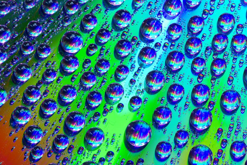 Colored water drops stock photo. Image of beauty, closeup - 6077612