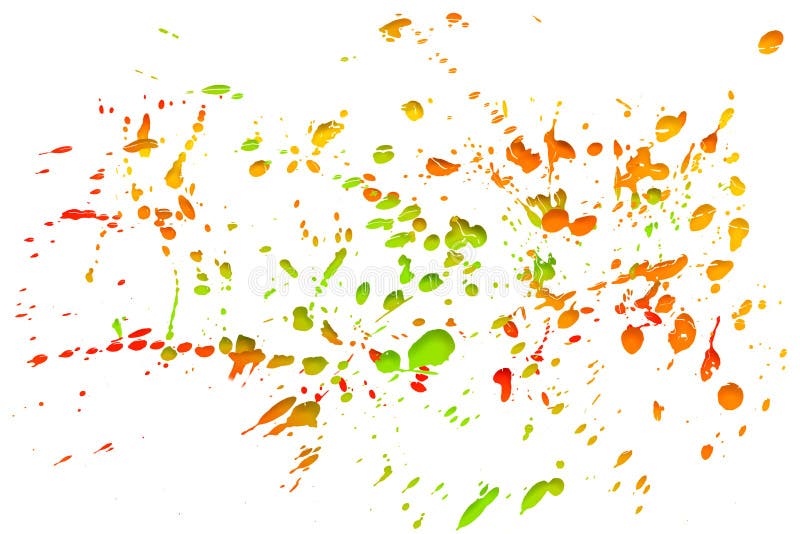 Colorful Drops Isolated on White Background,abstract Pattern Stock ...