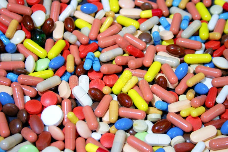 Colorful drugs stock photo. Image of hospital, dosage - 21856712