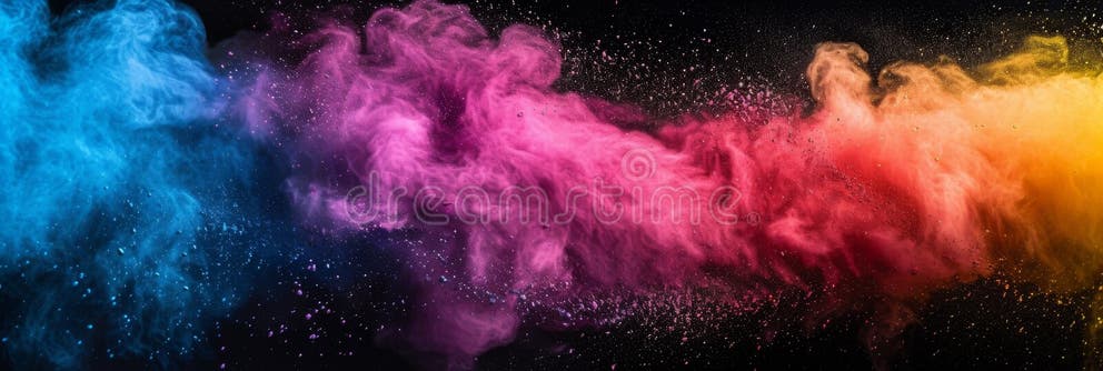 Colorful Dust Cloud and Particles in Space Stock Image - Image of cloud ...