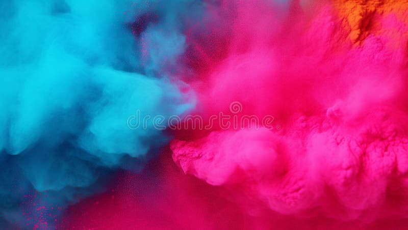 Colorful Dust. an Explosion of Particles of Bright Colors Stock Photo ...