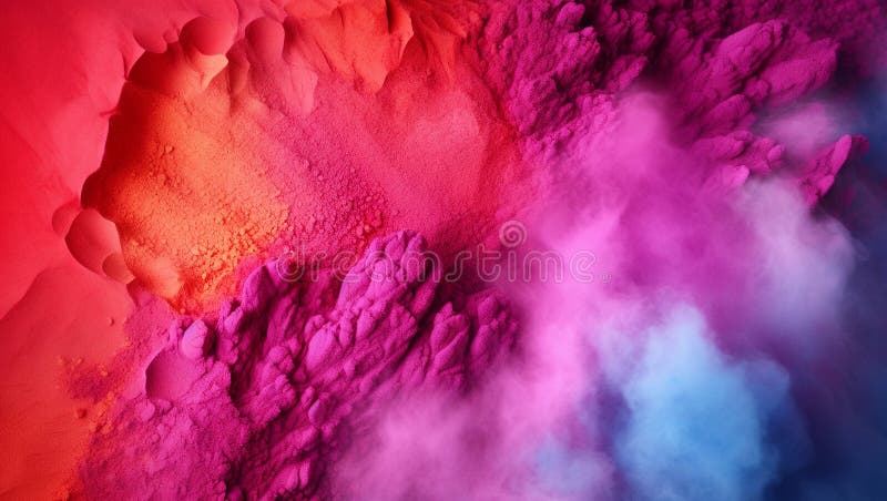 Colorful Dust. an Explosion of Particles of Bright Colors Stock Image ...