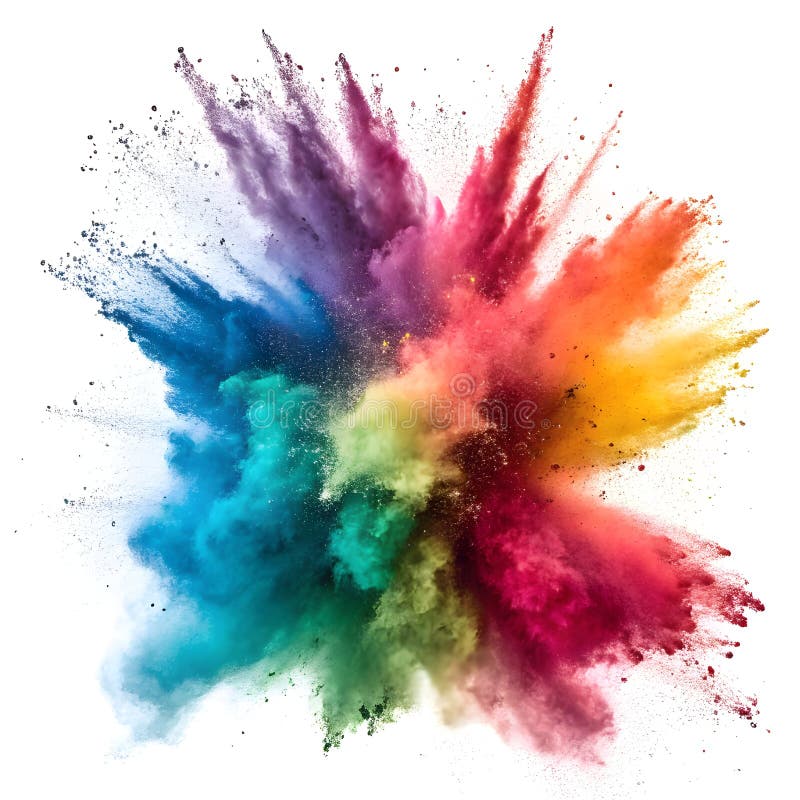 Colorful dust explosion stock illustration. Illustration of fluid ...