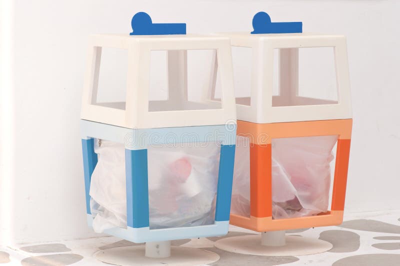 Colorful dustbin stock photo. Image of blue, recycle - 25362424