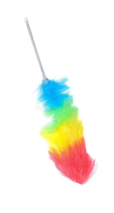 Colorful duster stock image. Image of dust, fluffy, hand - 44100183