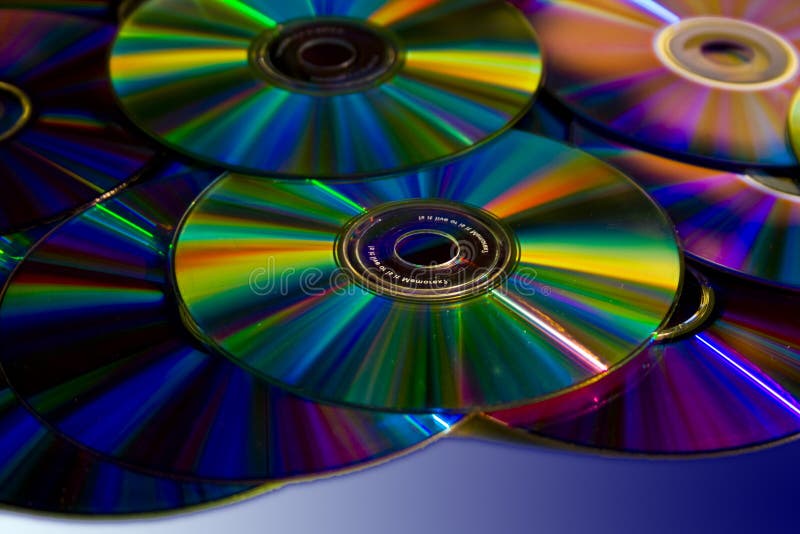 Colorful DVDs and CDs stock photo. Image of disk, case - 10720682