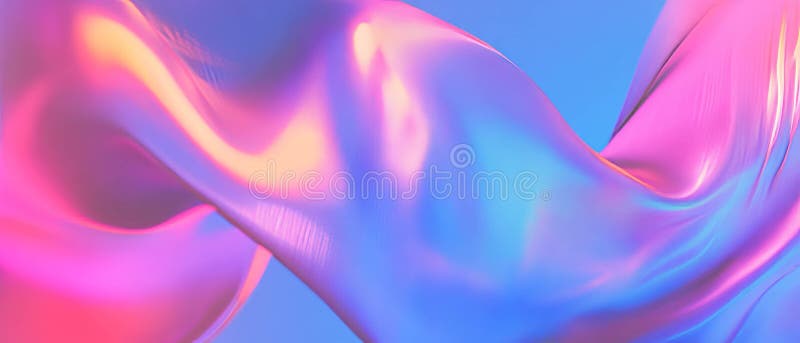 Creative Abstract Blockchain Design With Vibrant Colors And Flowing Shapes Stock Illustration