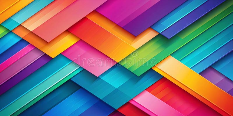 Colorful Dynamic Geometric Shapes on Diagonal Gradient Background Abstract Dynamic Colorful ...