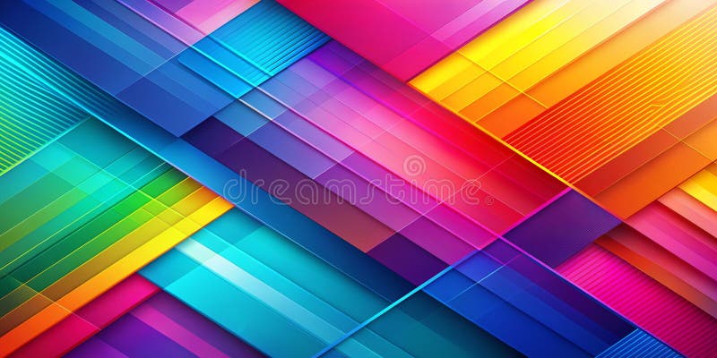 Colorful Dynamic Geometric Shapes on Diagonal Gradient Background Abstract Dynamic Colorful ...