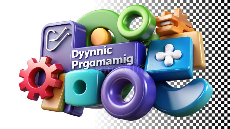Colorful Dynamic Programing Text Software And Coding Theme Png
