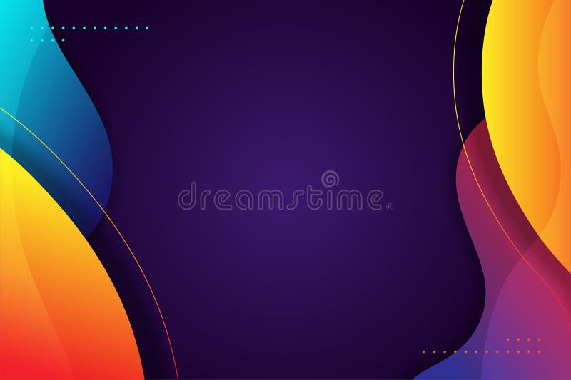 Colorful Dynamic Wave Abstract Background Stock Vector - Illustration ...