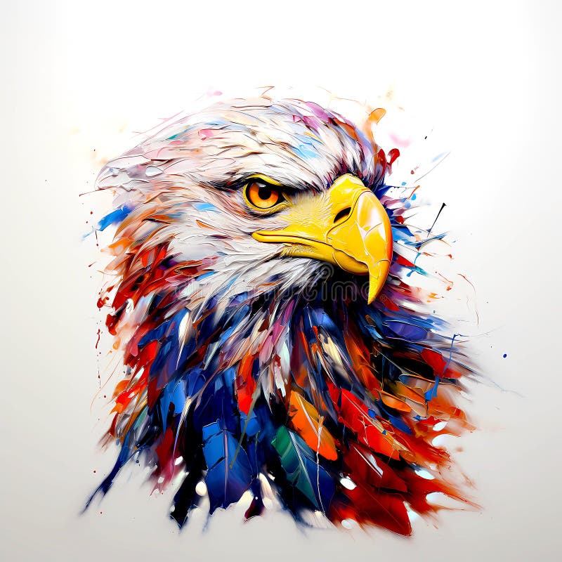 Colorful Pop Art Eagle: a Vibrant Fusion of Realism and Pop Culture ...