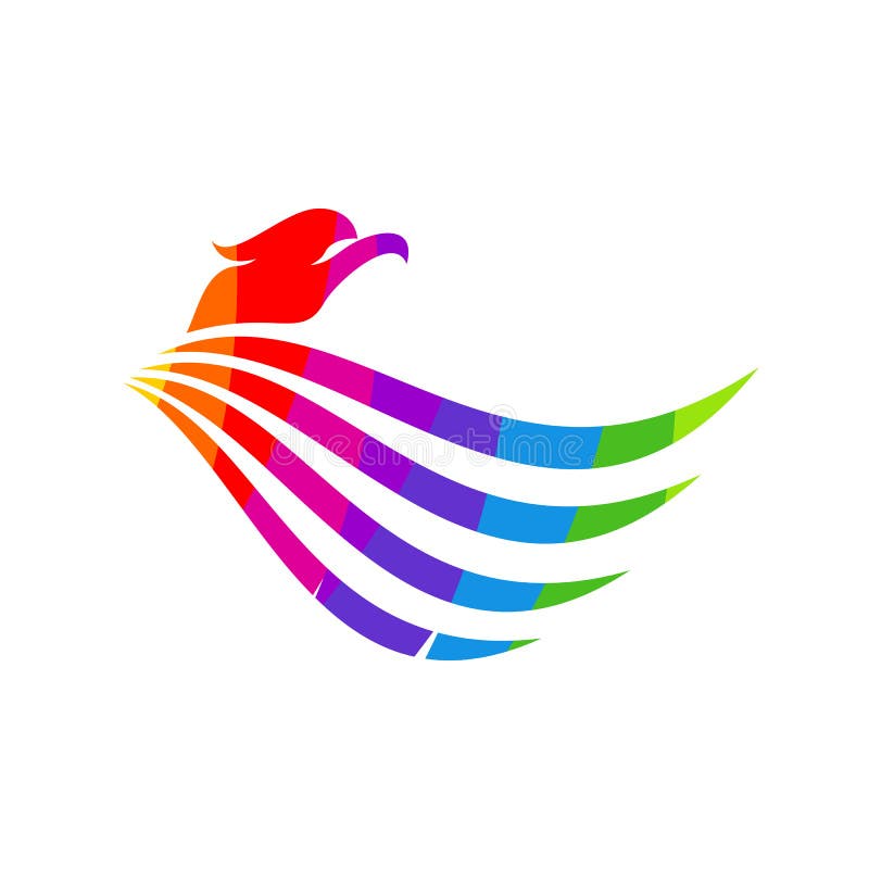 Colorful Eagle Logo Template Design Vector, Creative Eagle Logo Concept ...