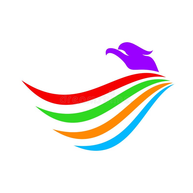 Colorful Eagle Logo Template Design Vector, Creative Eagle Logo Concept ...