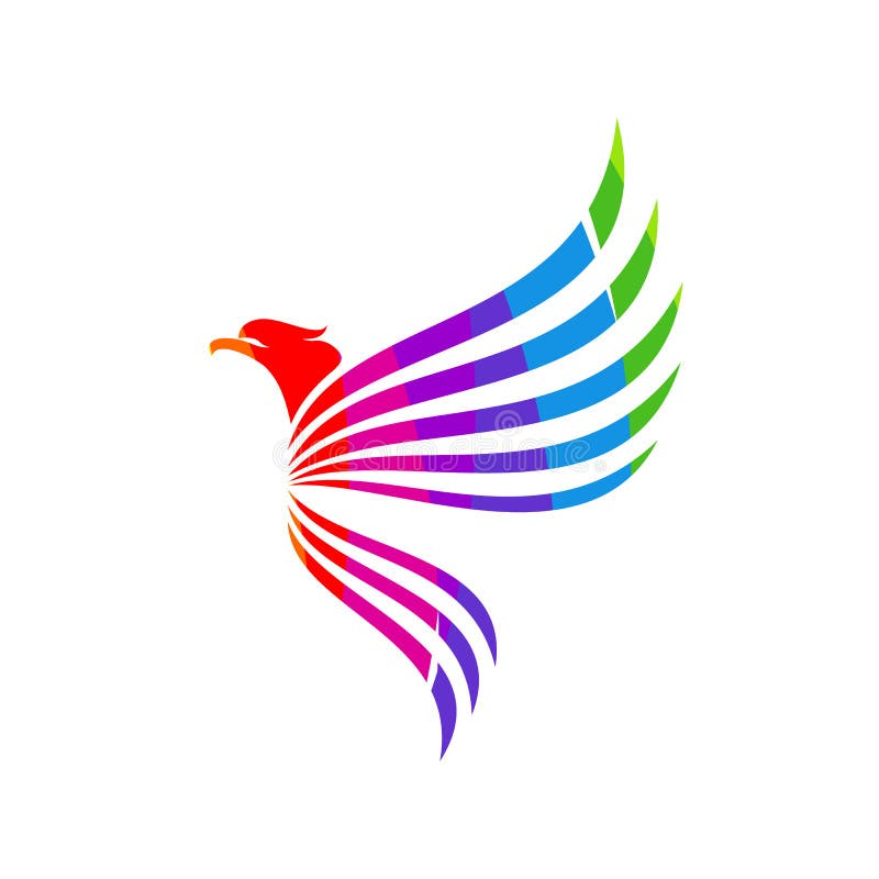 Colorful Eagle Logo Template Design Vector, Creative Eagle Logo Concept ...