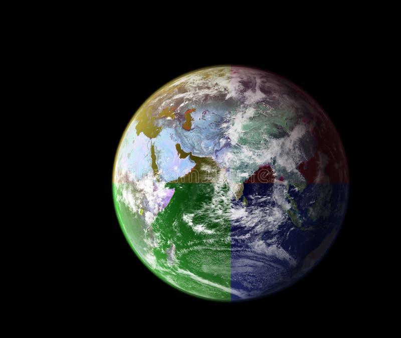 Colorful earth stock illustration. Illustration of sphere - 9066588