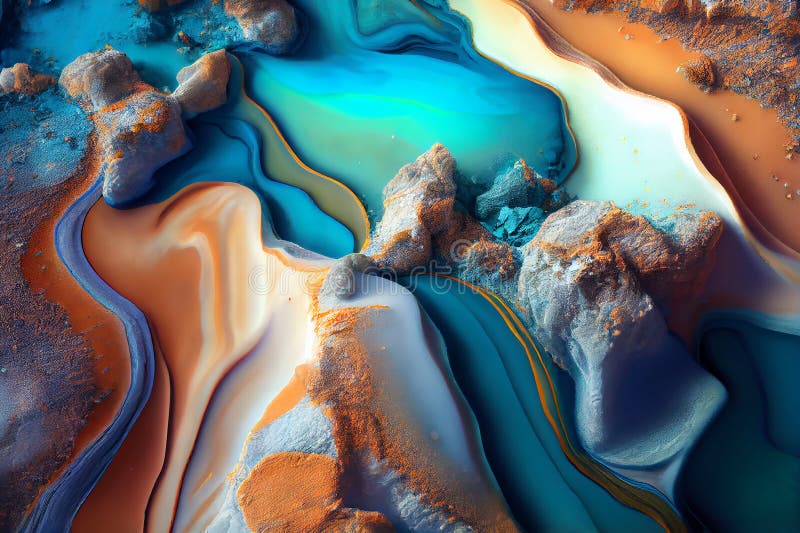 Colorful Earth Natural Textures Composition. Generative Ai. Stock ...