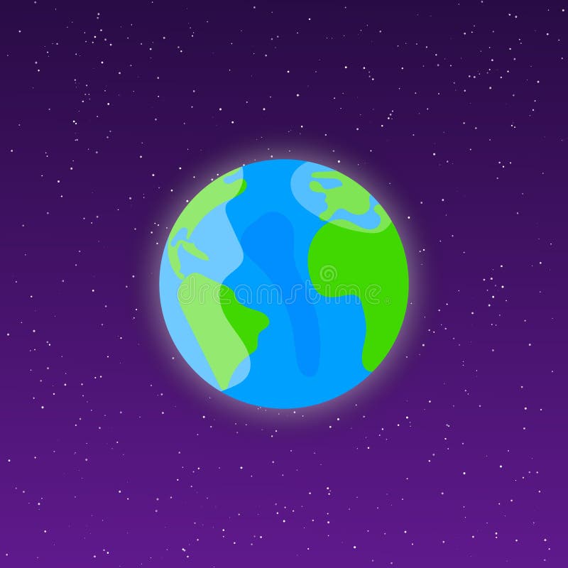 Colorful earth planet icon stock illustration. Illustration of small ...