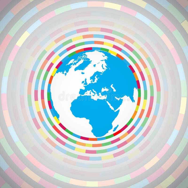 Colorful Globe, Vector Illustration Stock Vector - Illustration of ...
