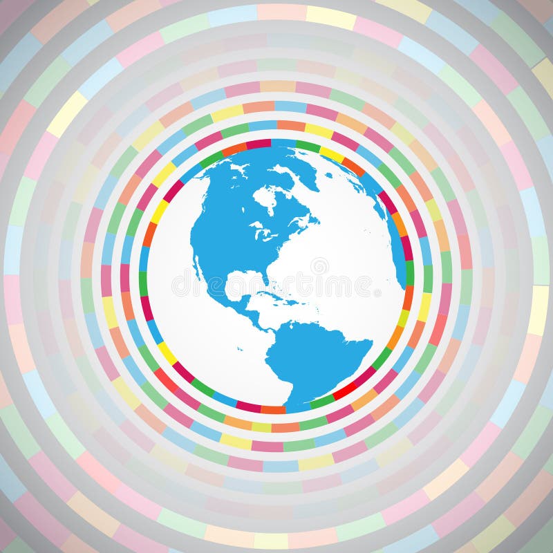 Colorful Earth vector stock vector. Illustration of glass - 189157587