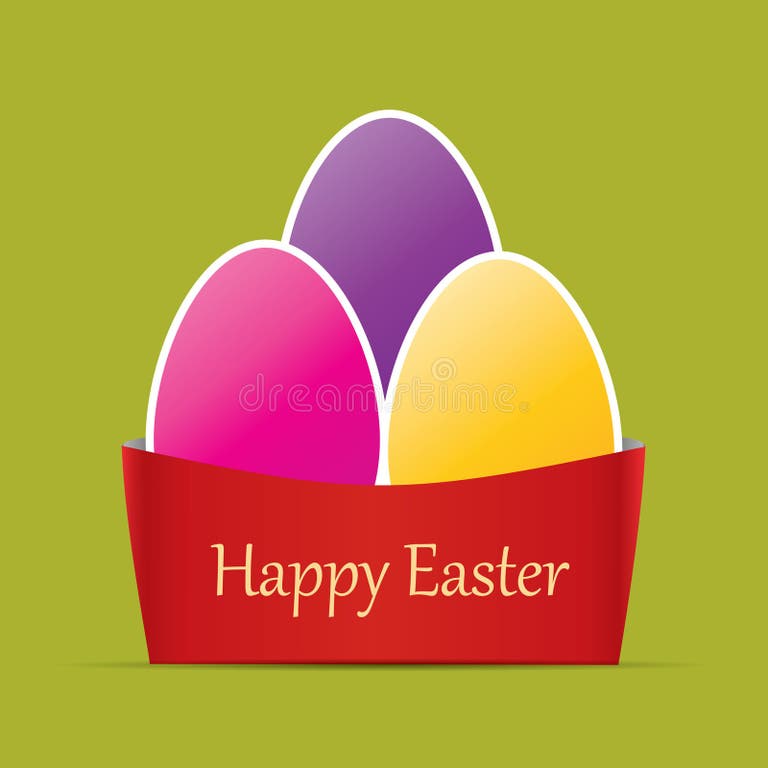 Colorful easter card stock vector. Illustration of print - 23616328