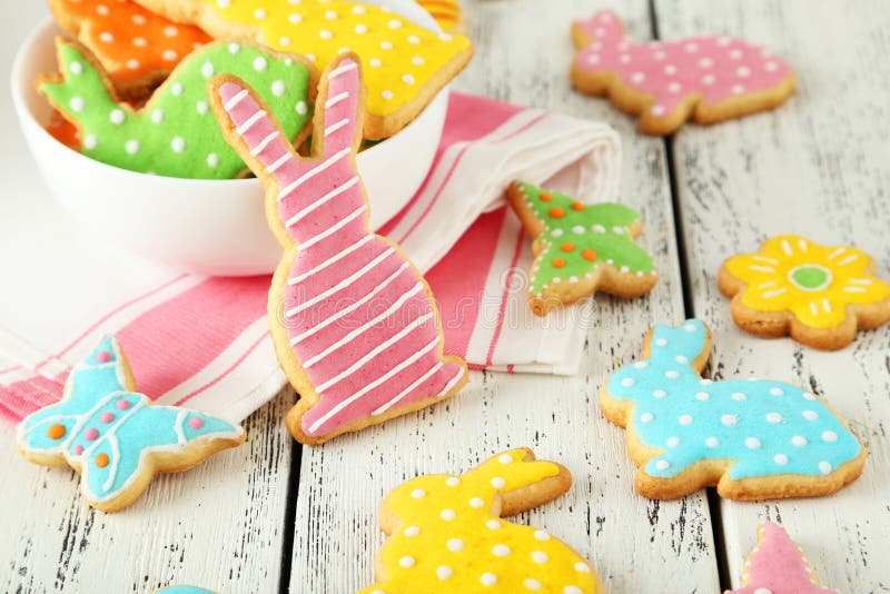 Easter cookies stock photo. Image of holiday, green, frosting - 82486686