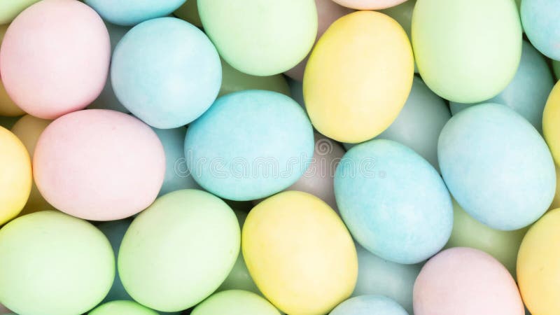 Colorful Easter Egg Background Zoom Out and Rotate Stock Video - Video ...