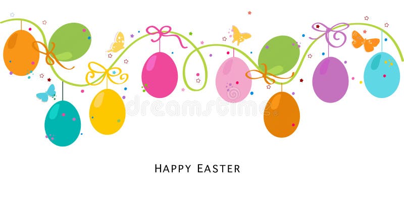 Easter egg border stock photo. Image of colorful, march - 29424658