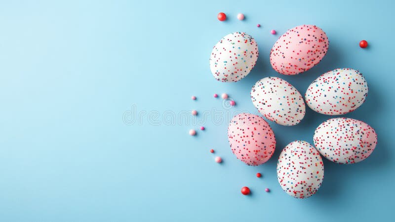 A Colorful Easter Egg, Bright and Cheerful, Catches the Eye among a ...