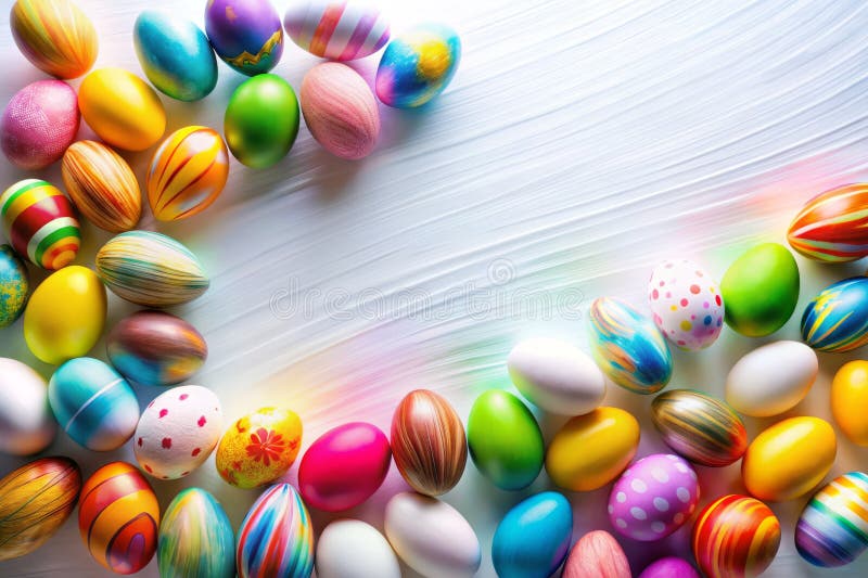 Colorful Easter Egg Long Exposure: a Vibrant Spring Celebration Scene ...
