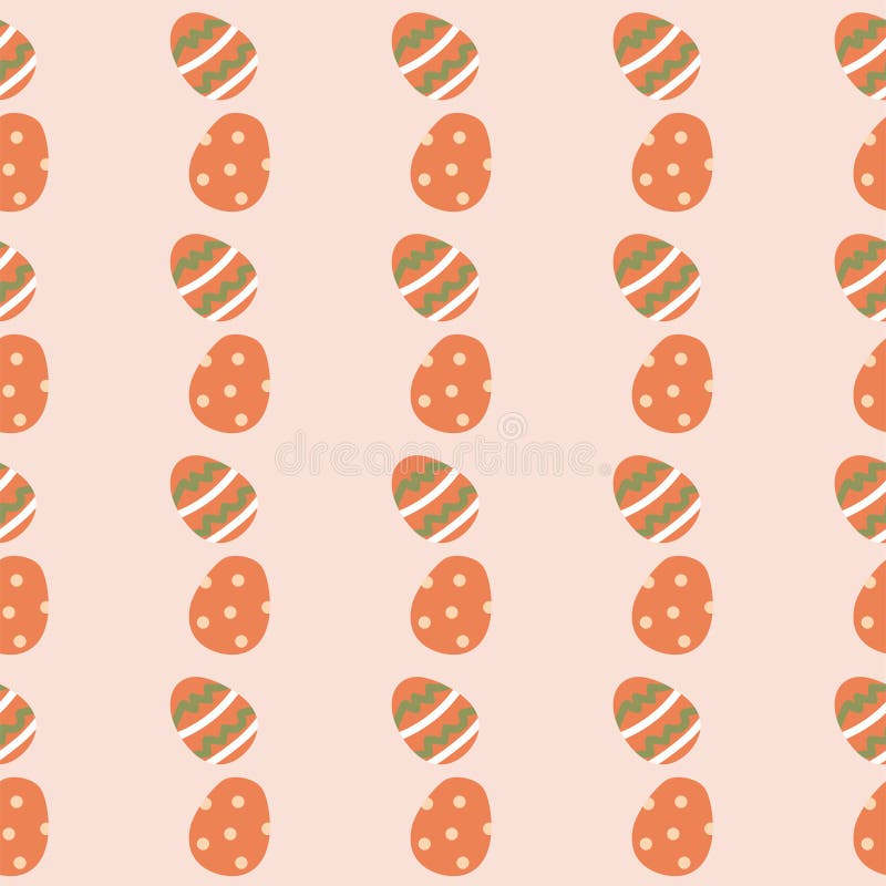 Colorful Easter Egg Patterns in Repeating Rows for Festive Design Stock Vector - Illustration of ...