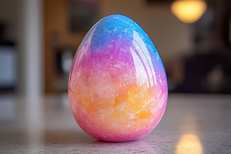 A Colorful Easter Egg, Playful and Festive, Holiday Theme Stock Image ...