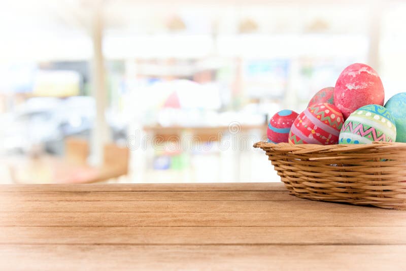 Colorful Easter Egg Side Border Against Stock Image - Image of floral ...