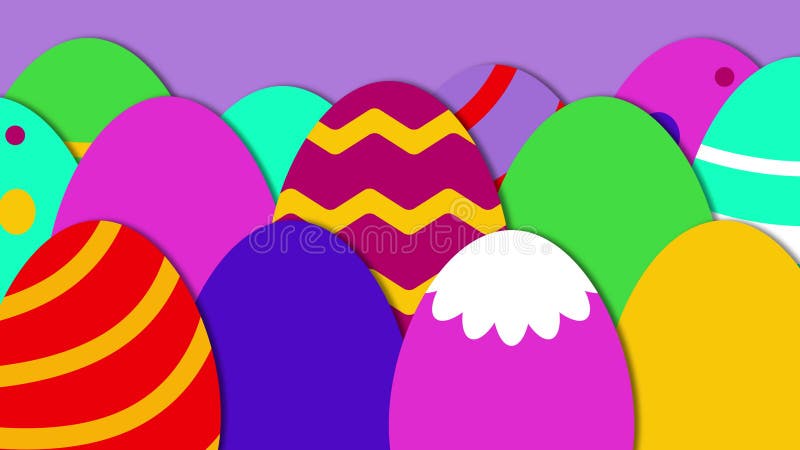 Colorful Easter Eggs. Abstract Animation Stock Video - Video of ...