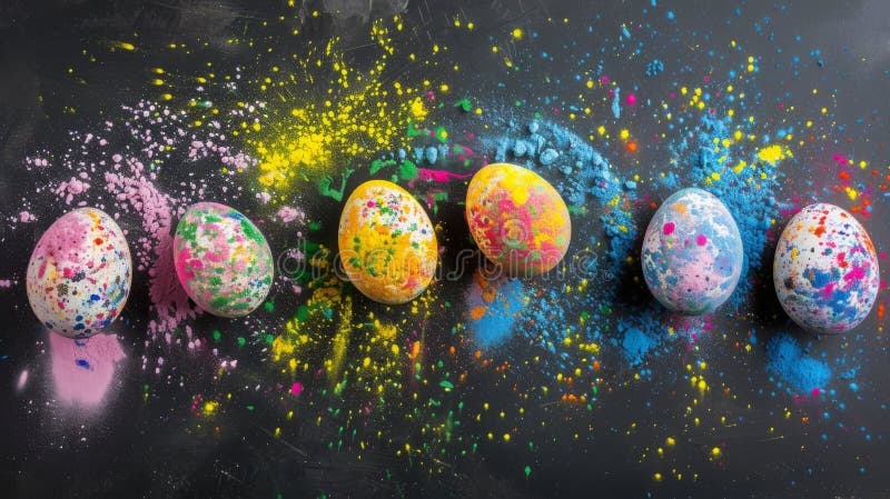 Colorful Easter Eggs stock photo. Image of bright, design - 309695868