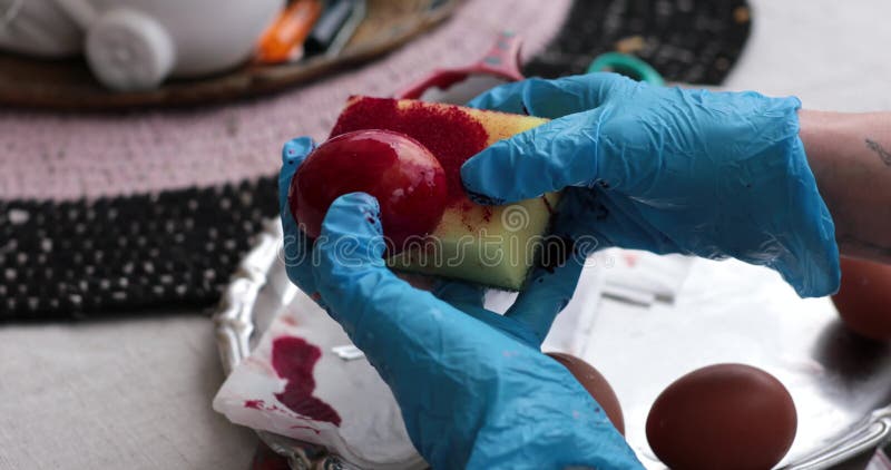 Easter Eggs and the Step of Egg Painting Process for Creative Easter ...