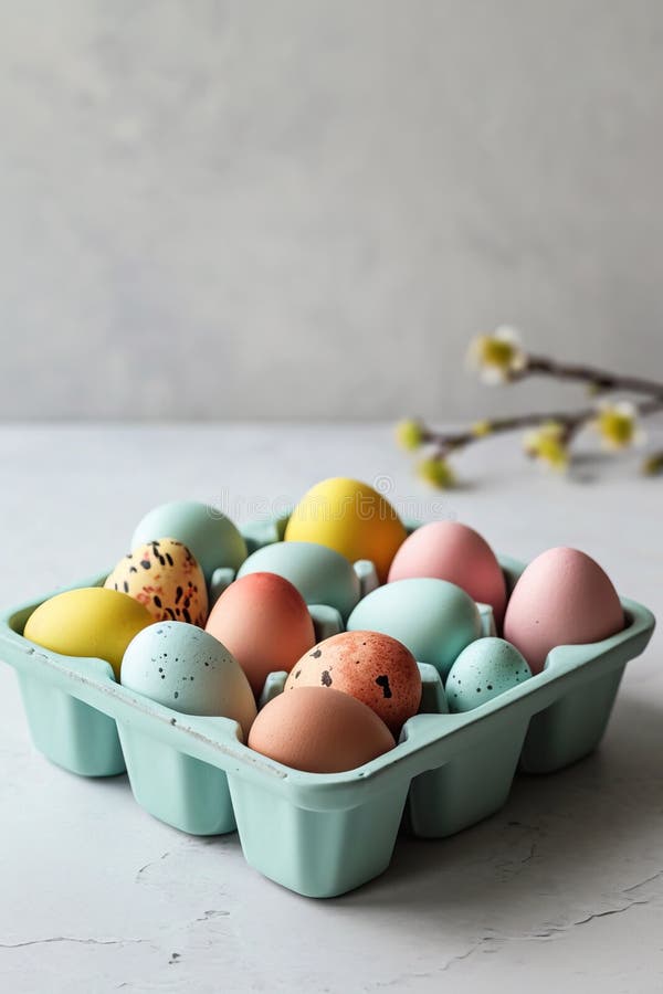 Colorful Easter Eggs Decor Collection Stock Image - Image of decorative ...