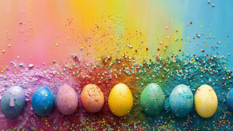 Colorful Easter Eggs stock photo. Image of decoration - 309603348