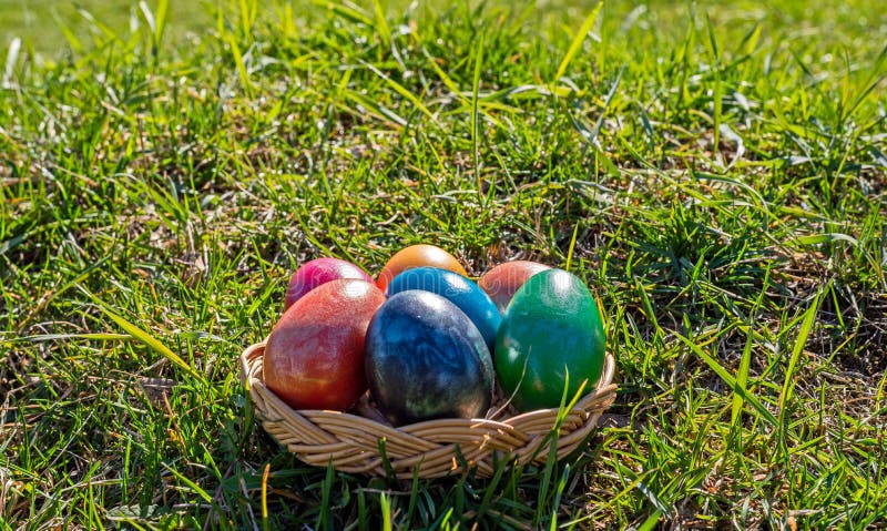 Colorful Easter eggs stock image. Image of season, color - 143171249