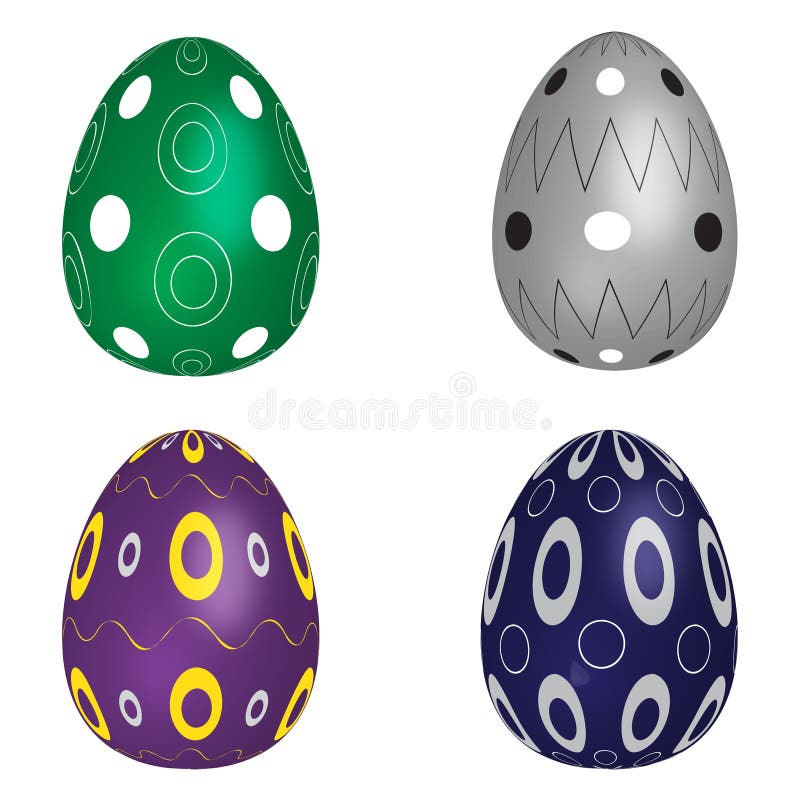Colorful easter eggs stock vector. Illustration of season - 99035326