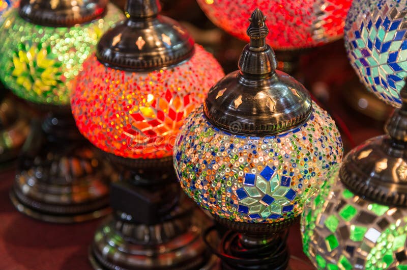 Colorful eastern lanterns stock photo. Image of equipment - 72822294